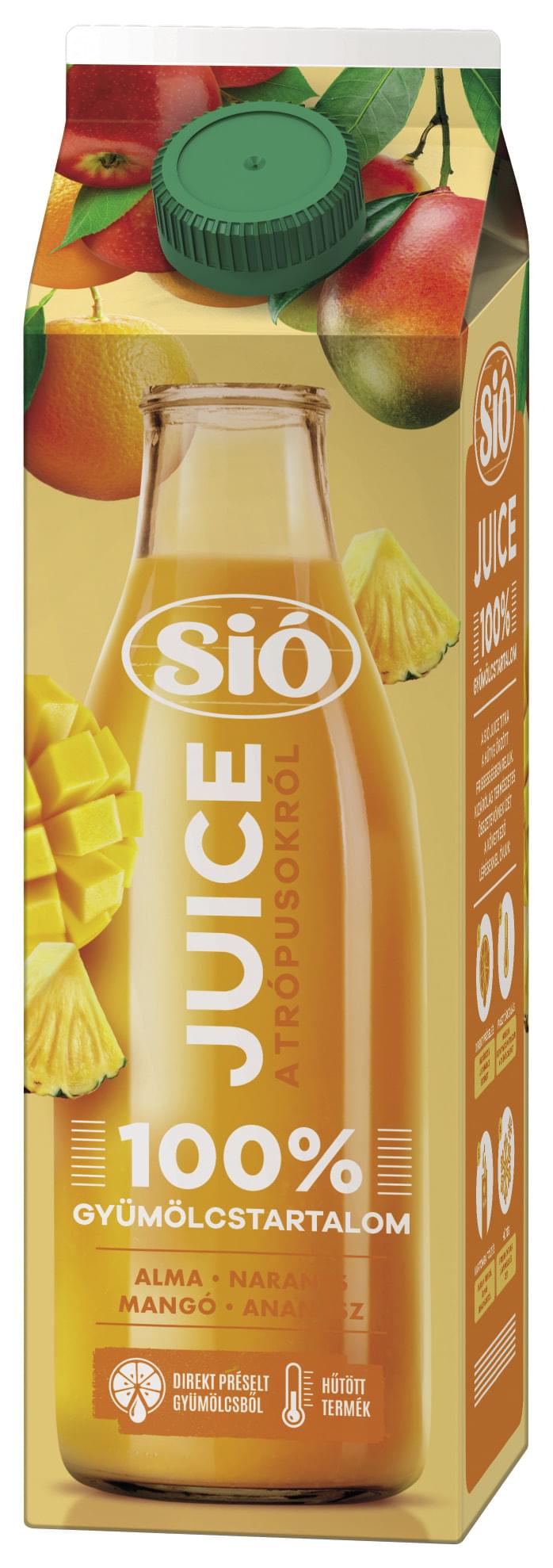 SIÓ Juice 100% gyümölcstartalommal - Trade magazin