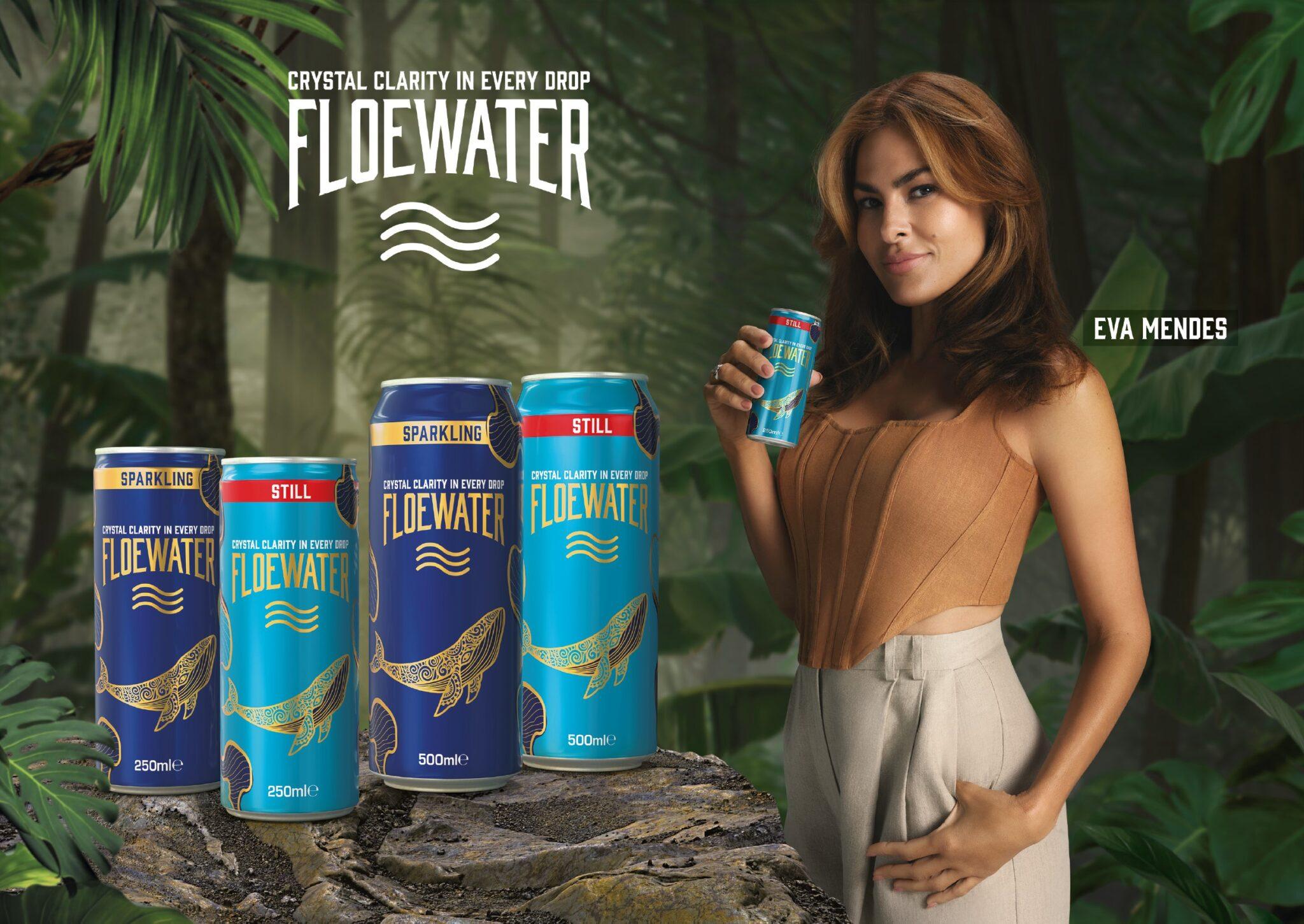 Alumíniumdobozos ivóvizet jelentett be a FloeWater, a termék arca Eva Mendes lett - Trade magazin